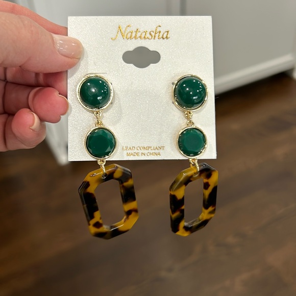 Natasha Couture | Jewelry | Natasha Nwt Hoop Drop Earrings | Poshmark